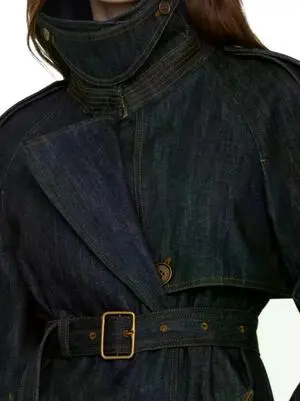 Burberry Fitzrovia Double-breasted Denim Jacket