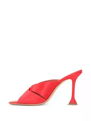 Amina Muaddi Salma Sandals - Red