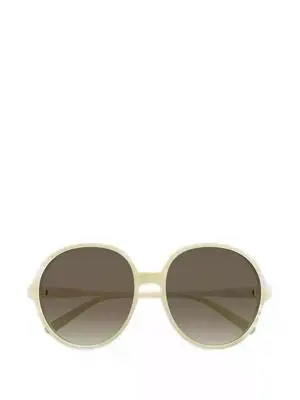 Valentino Garavani Vlogo Round-frame Sunglasses - Neutrals