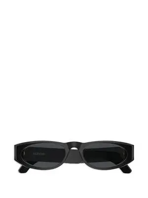 Valentino Garavani Vlogo Geometric-frame Sunglasses - Black