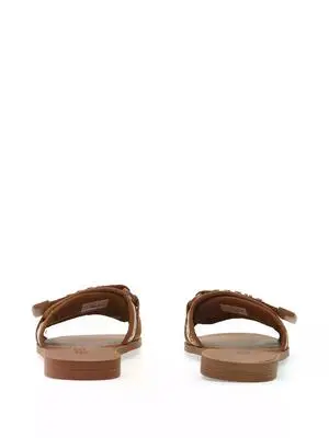Guess Logo-plaque Touch-strap Sandals