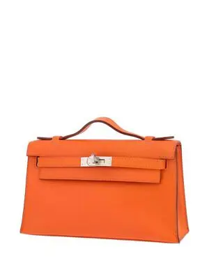 Hermès 2009 Kelly Clutch Bag - Orange