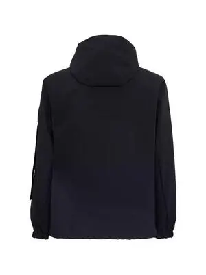 OUTHERE Logo-patch Hooded Jacket - Blue