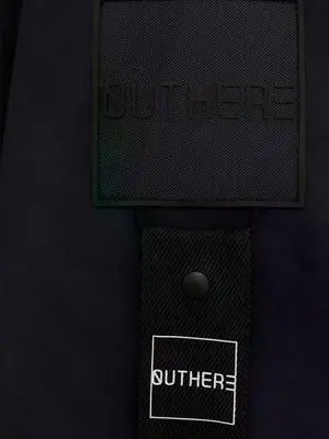 OUTHERE Logo-patch Hooded Jacket - Blue