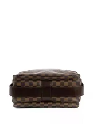 LOUIS VUITTON Damier Ebene Naviglio Messenger Bag - Brown