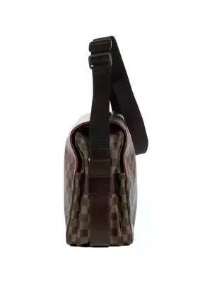 LOUIS VUITTON Damier Ebene Naviglio Messenger Bag - Brown