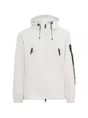 OUTHERE Logo-patch Hooded Jacket - Neutrals