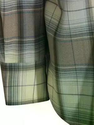 Auralee Check-pattern Shirt - Grey