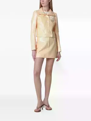 COURREGES Vinyle Reedition Skirt - Neutrals