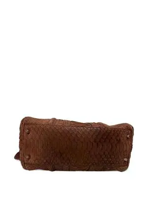 Burberry Nevinson Python Bowling Bag