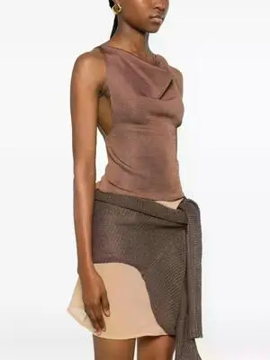 ISA BOULDER Strapless Layered Top