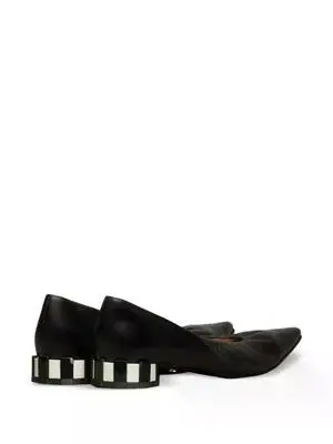 AMI Paris Pointed-toe Leather Pumps