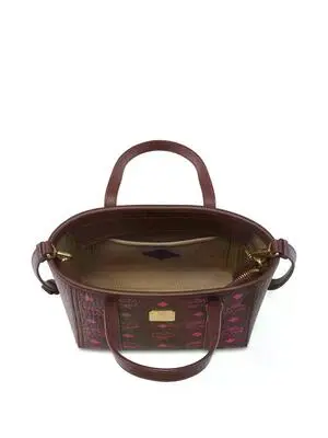 Mcm Toni Monogram-print Mini Bag - Brown