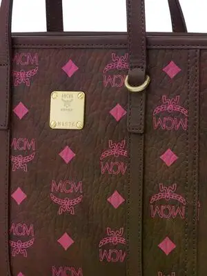 Mcm Toni Monogram-print Mini Bag - Brown