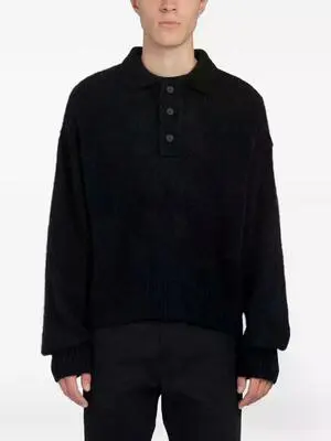 Studio Nicholson Brushed Polo Collar Sweater