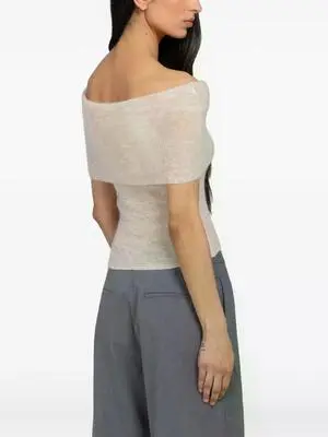 SAMSOE SAMSOE Sahera Off-the-shoulder Foldover Top