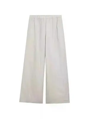 Max Mara Elasticated Waist Wide-leg Trousers - Neutrals