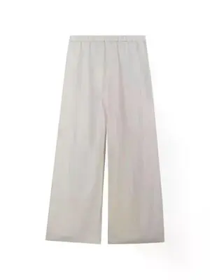 Max Mara Elasticated Waist Wide-leg Trousers - Neutrals