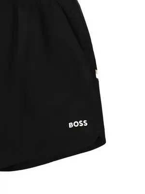 Hugo Boss Logo-print Elasticated Shorts
