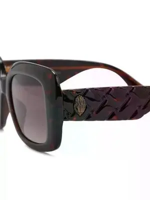 Kurt Geiger Tortoiseshell Eagle-plaque Sunglasses