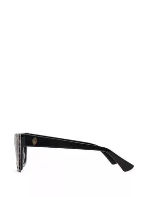 Kurt Geiger Leopard Print Square Frame Sunglasses