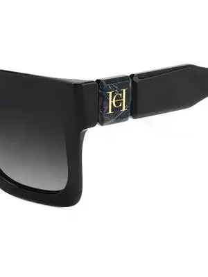 Carolina Herrera Logo-plaque Square-frame Sunglasses