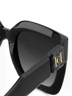 Carolina Herrera Logo-plaque Square-frame Sunglasses