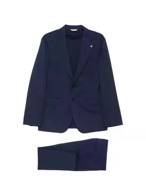 MANUEL RITZ Single-breasted Suit - Blue