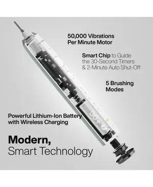 AQUASONIC Elite Rechargeable Electric Toothbrush Set - Green