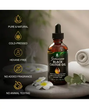 PURSONIC Jamaican Castor Oil – 100% Pure