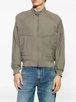 Emporio Armani Zip-up Virgin Wool Jacket