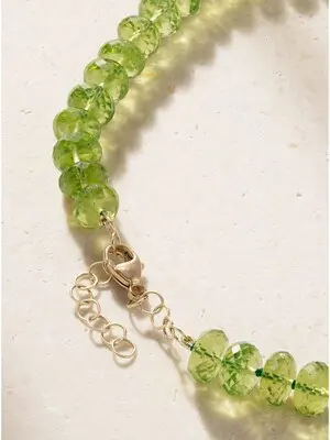 Jia Jia Oracle 14-karat Gold Peridot Necklace - Green