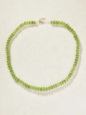 Jia Jia Oracle 14-karat Gold Peridot Necklace - Green