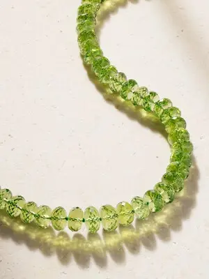 Jia Jia Oracle 14-karat Gold Peridot Necklace