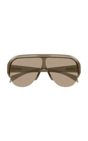 Gucci Aviator-frame Sunglasses - Brown