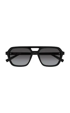 Saint Laurent Aviator-frame Sunglasses - Black