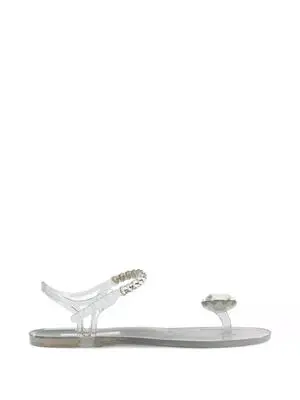 Menghi Crystal-embellished Thong Sandals