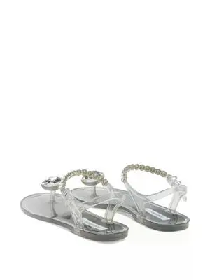 Menghi Crystal-embellished Thong Sandals