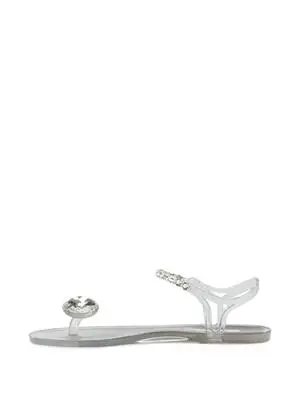 Menghi Crystal-embellished Thong Sandals