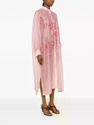 ERMANNO FIRENZE Striped Midi Dress