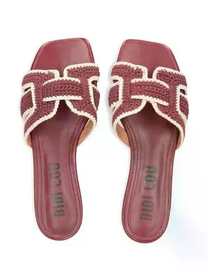 BIBI LOU Holly Crochet-knit Sandals - Red