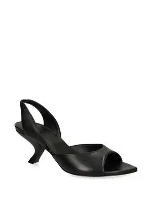 VIC MATIE Sculpted-heel Slingback Sandals
