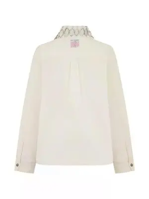 DES_PHEMMES Crystal-embellished Shirt