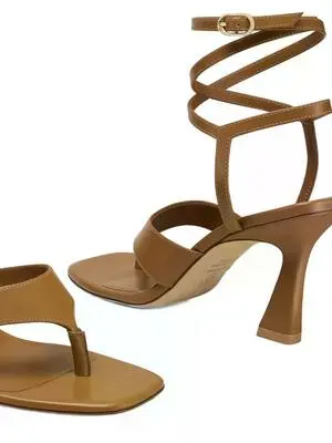 STUART WEITZMAN 85mm Vinnie Sandals - Brown