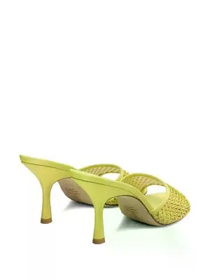 STUART WEITZMAN 8.5cm Bareitall Mules - Yellow