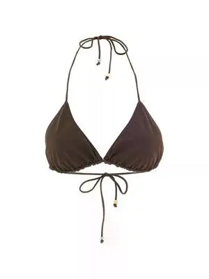 Jacquemus Rond-carré Triangle Bikini Top - Brown