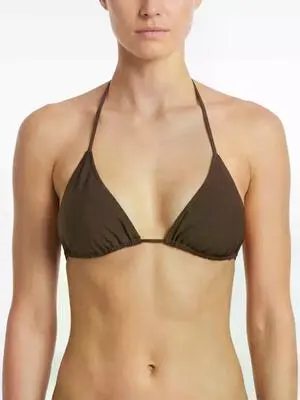 Jacquemus Rond-carré Triangle Bikini Top - Brown