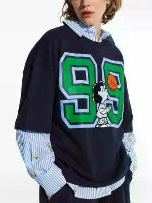 Essentiel Antwerp Peanuts™ Lucy Graphic-print Sweatshirt - Blue