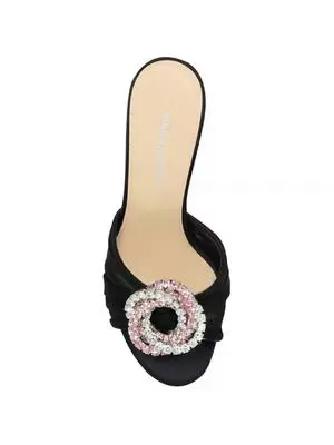 Mach & Mach Crystal-embellished Mesh Mules