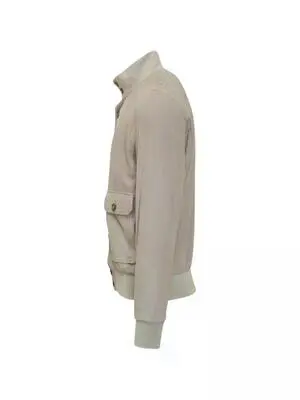 BARBA NAPOLI Button-up Patch-pocket Jacket - Neutrals